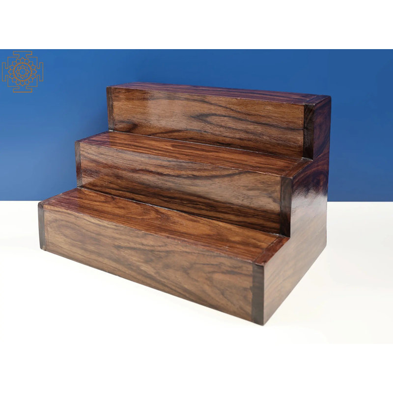 Loon Peak® Three Layer Wooden Puja Altar | Wayfair