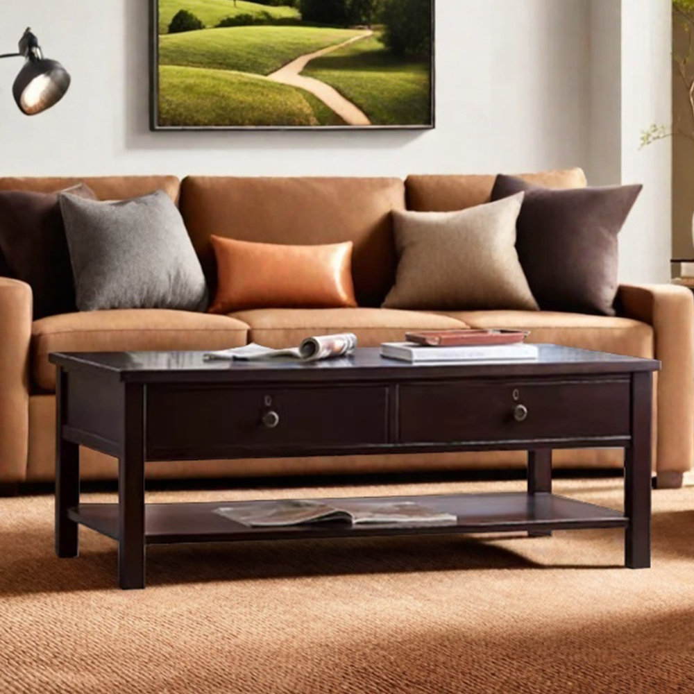 Trentastic Trails American style retro solid wood coffee table | Wayfair