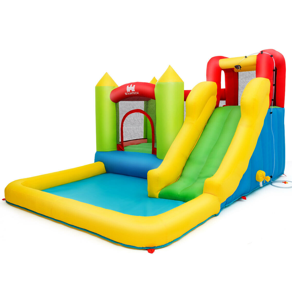 Costway Water Slide Climb Bouncer Pool Bounce House & Reviews | Wayfair