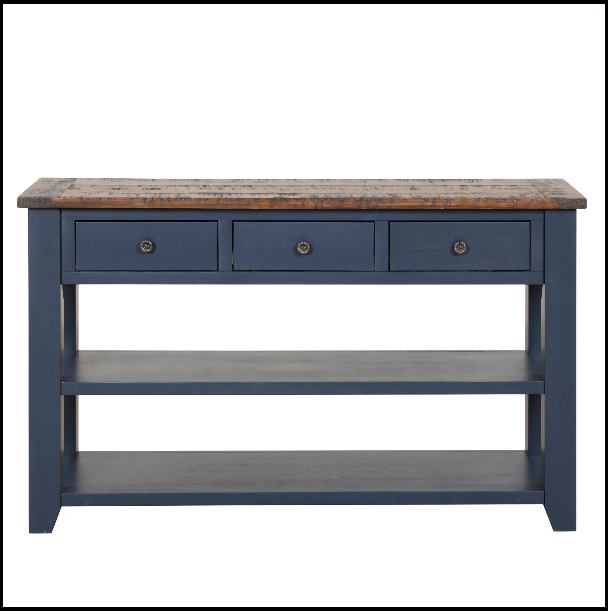 Red Barrel Studio® 48'' Solid Pine Wood Top Console Table | Wayfair