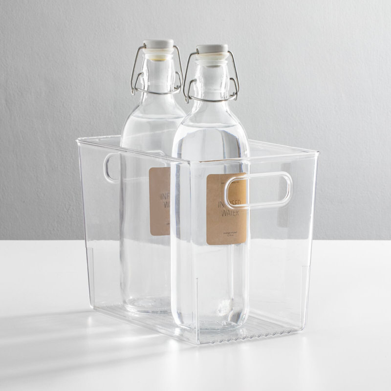 mDesign Plastic Deep Stackable Bin Set | Wayfair