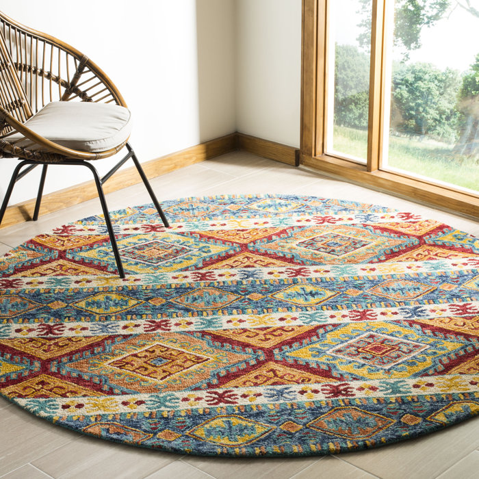 Bungalow Rose Vahakn Hand Tufted Wool Southwestern Rug & Reviews | Wayfair