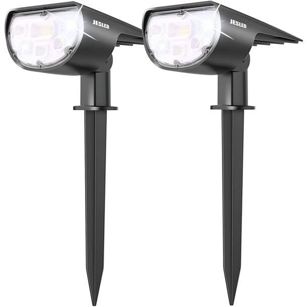 LETMY Black Low Voltage Solar Powered Integrated LED Pathway Light Pack ...