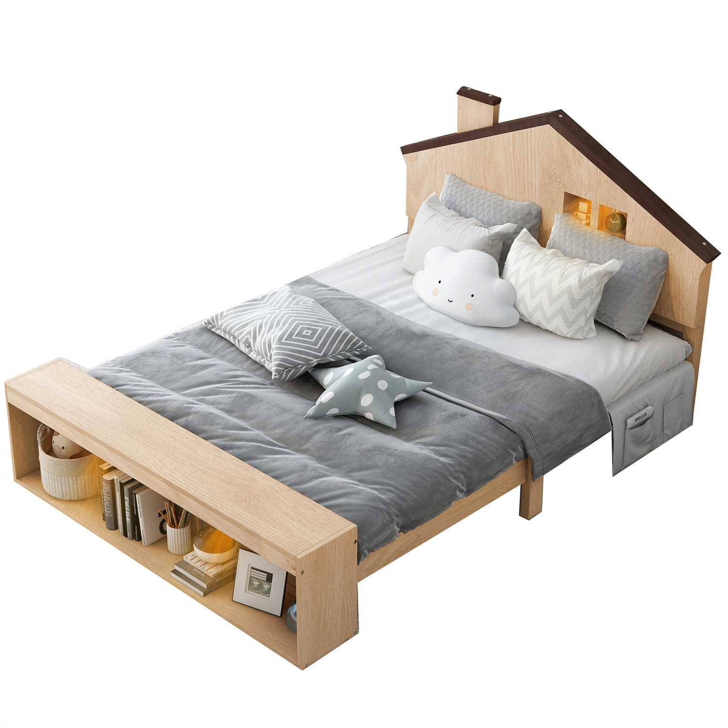 17 Stories Burghfield Full / Double 39'' Platform Bed | Wayfair