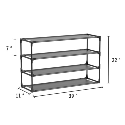 Rebrilliant 40 Pair Stackable Shoe Rack & Reviews | Wayfair
