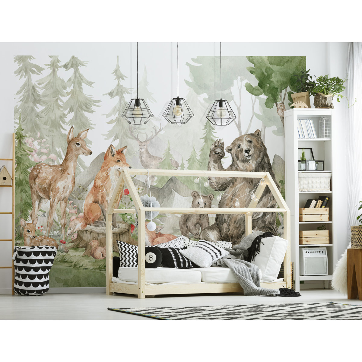 Walltastic 6 Piece Forest Friends 3m x 2.4m Wall Mural | Wayfair.co.uk