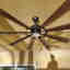 Foundry Select 60" Leavitt 9 - Blade LED Windmill Ceiling Fan with ...