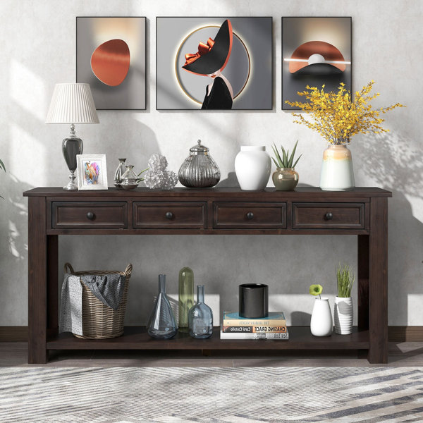 Red Barrel Studio® Console en bois massif 63 po Talysha - Wayfair Canada
