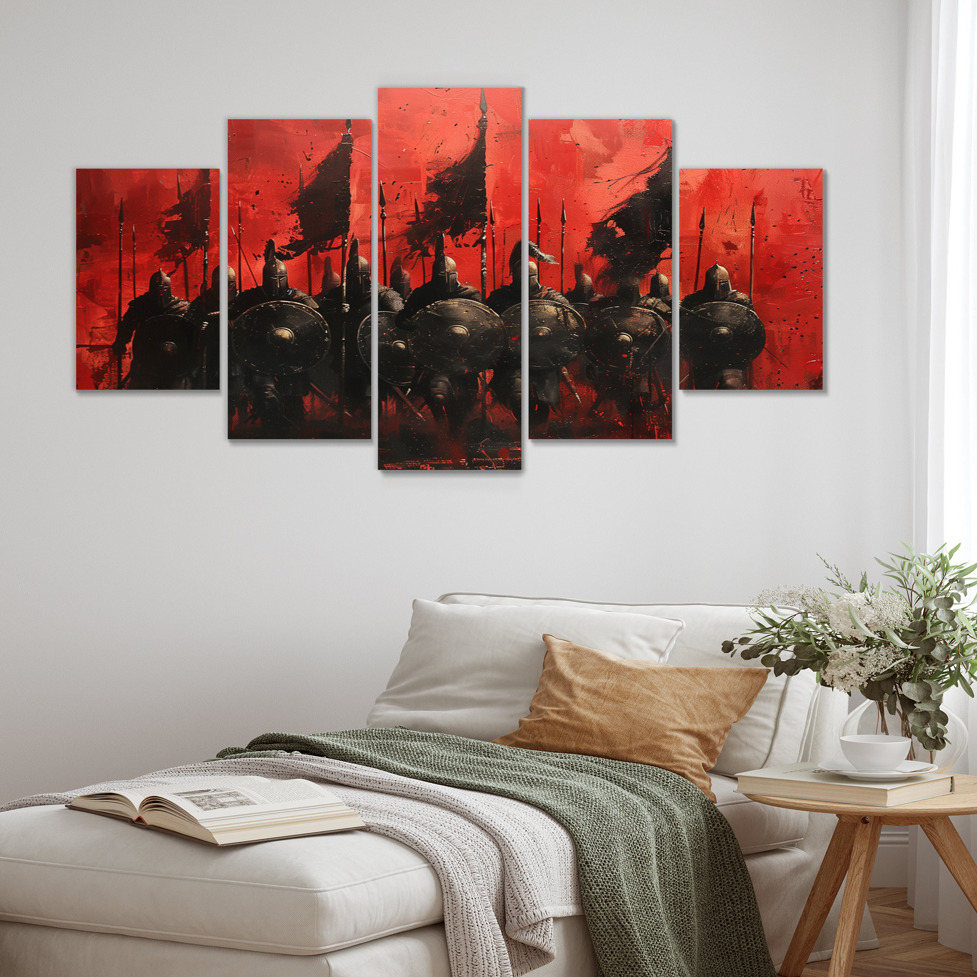 Design Art 300 Spartan Warriors Against Persia II - Army Wall Decor Set ...