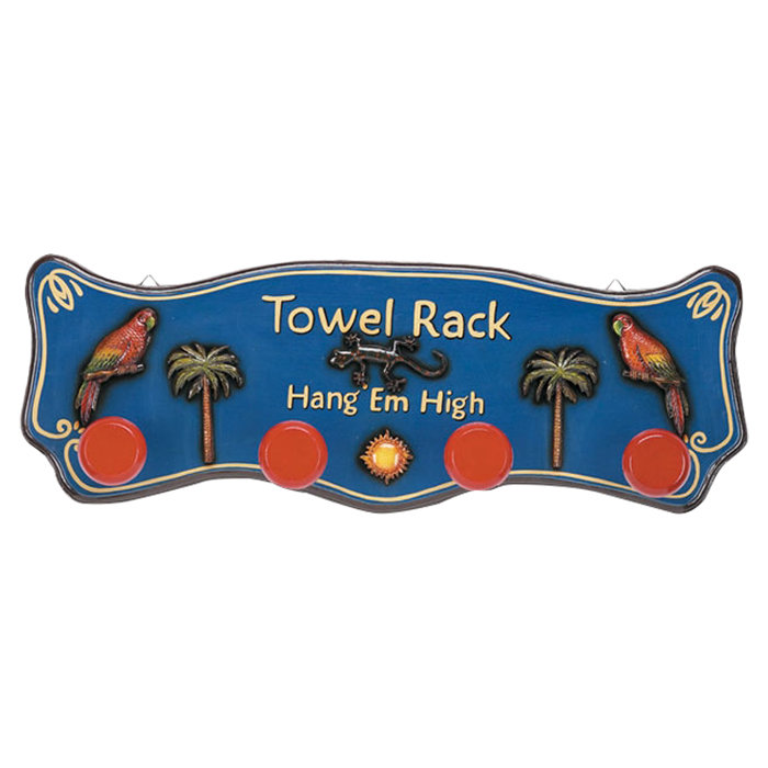 Bay Isle Home™ Raphael Hang'em High Tropical Towel Rack & Reviews | Wayfair