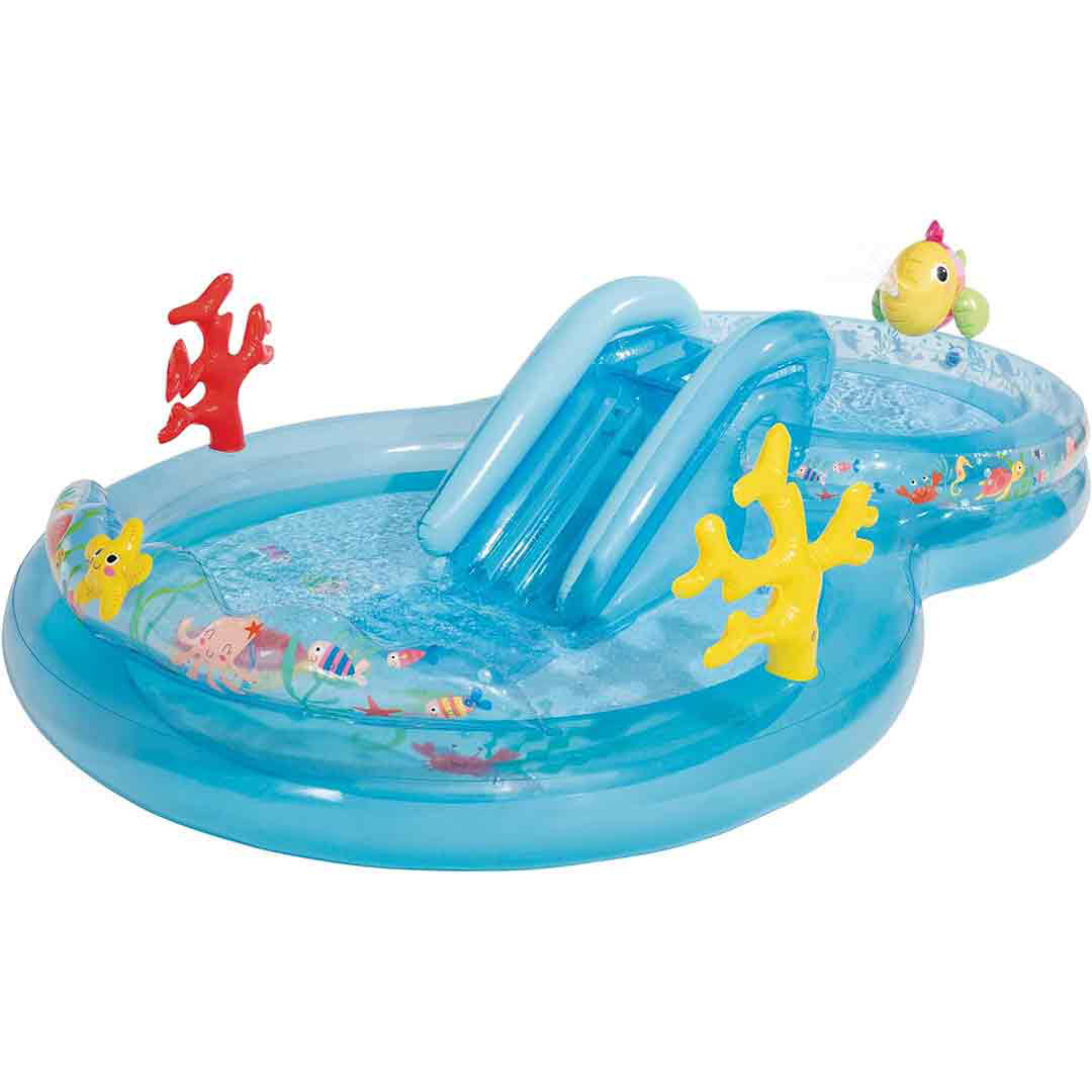 Stunver Under The Sea Inflatable Kiddie Pool: Inflatable Kids Pool With ...
