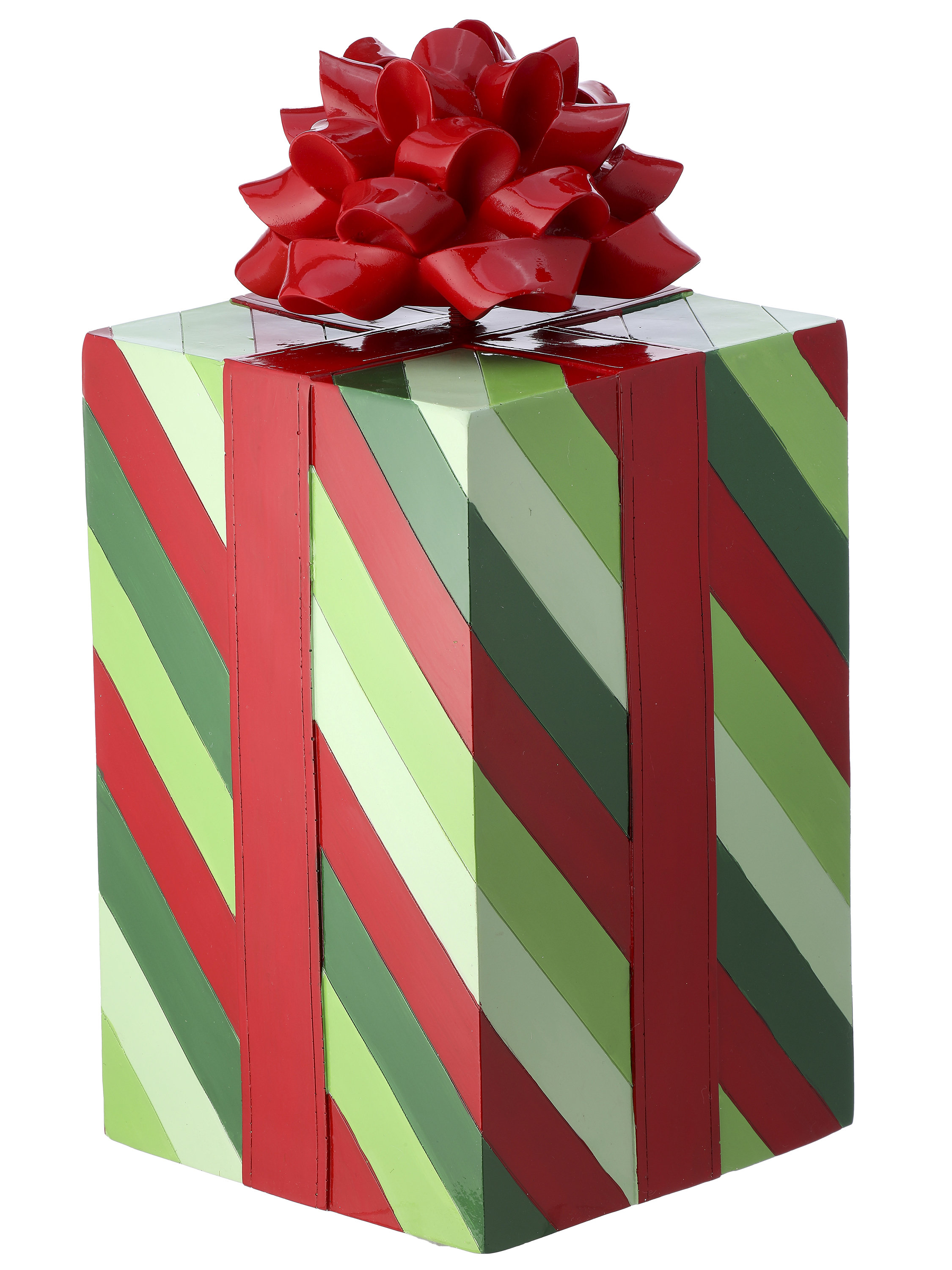 The Holiday Aisle® 17" Resin Gift Package With Bow | Wayfair