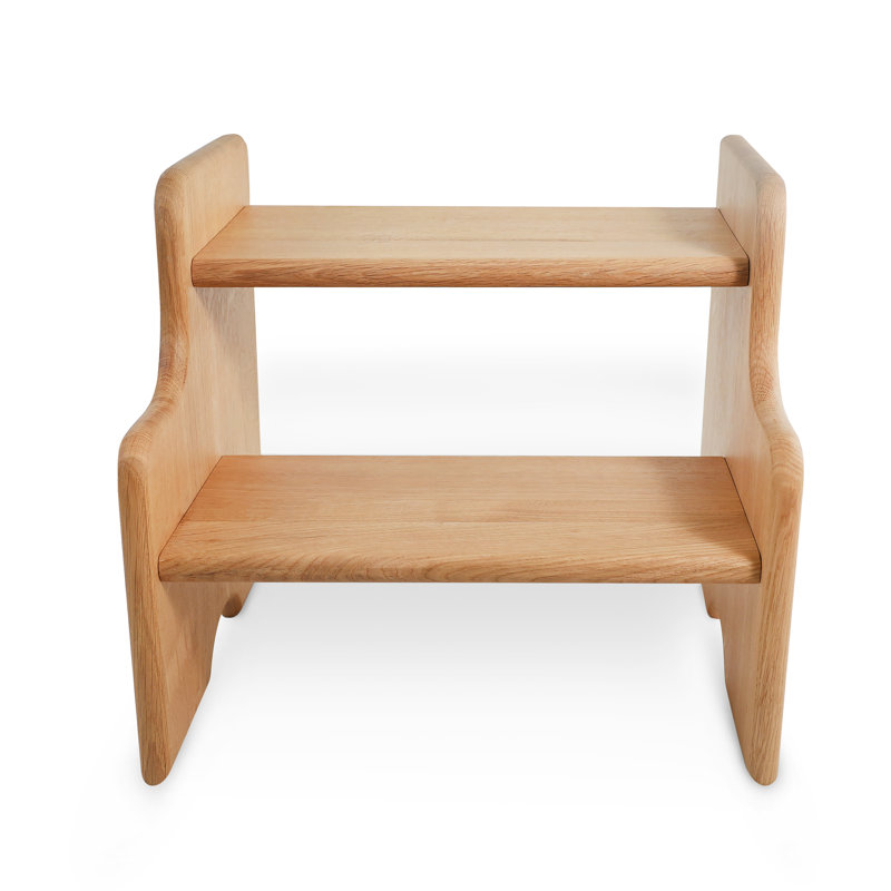 Winston Porter Chadbourne Wood Step Stool Sturdy 2 Step | Wayfair