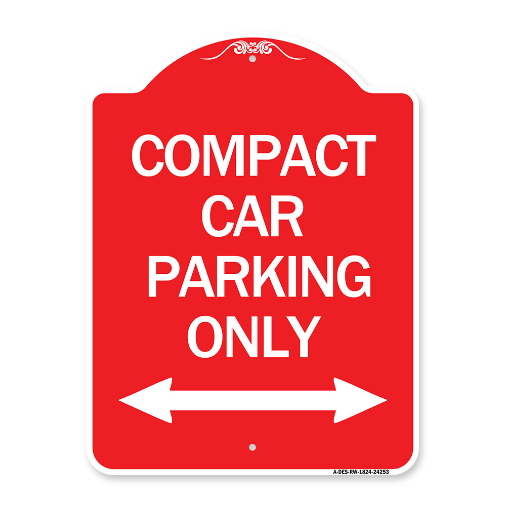 Signmission Designer Series Sign - Compact Car Parking Only (With ...