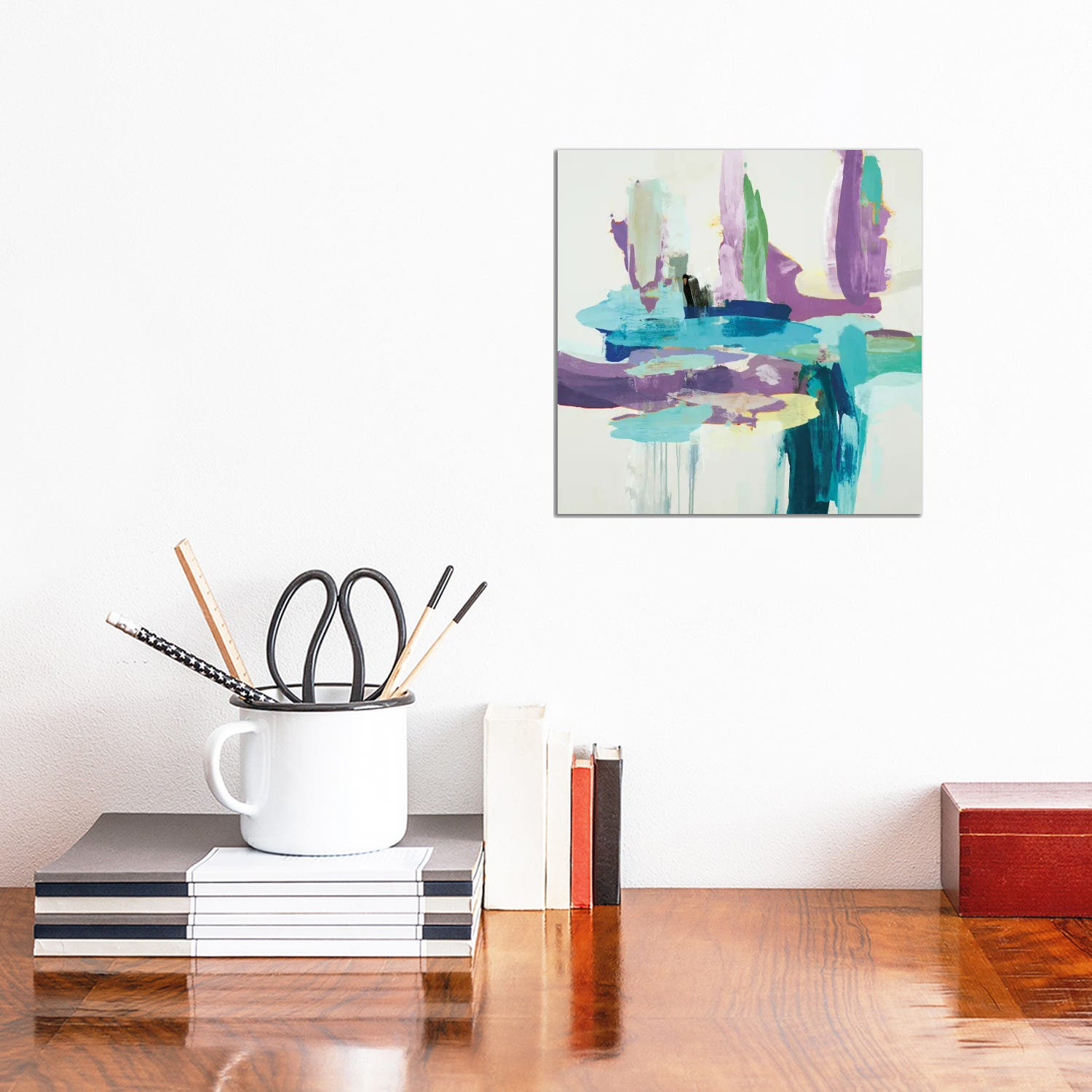 Brayden Studio® Synergy II - Blue & Purple 6 Pcs. | Wayfair