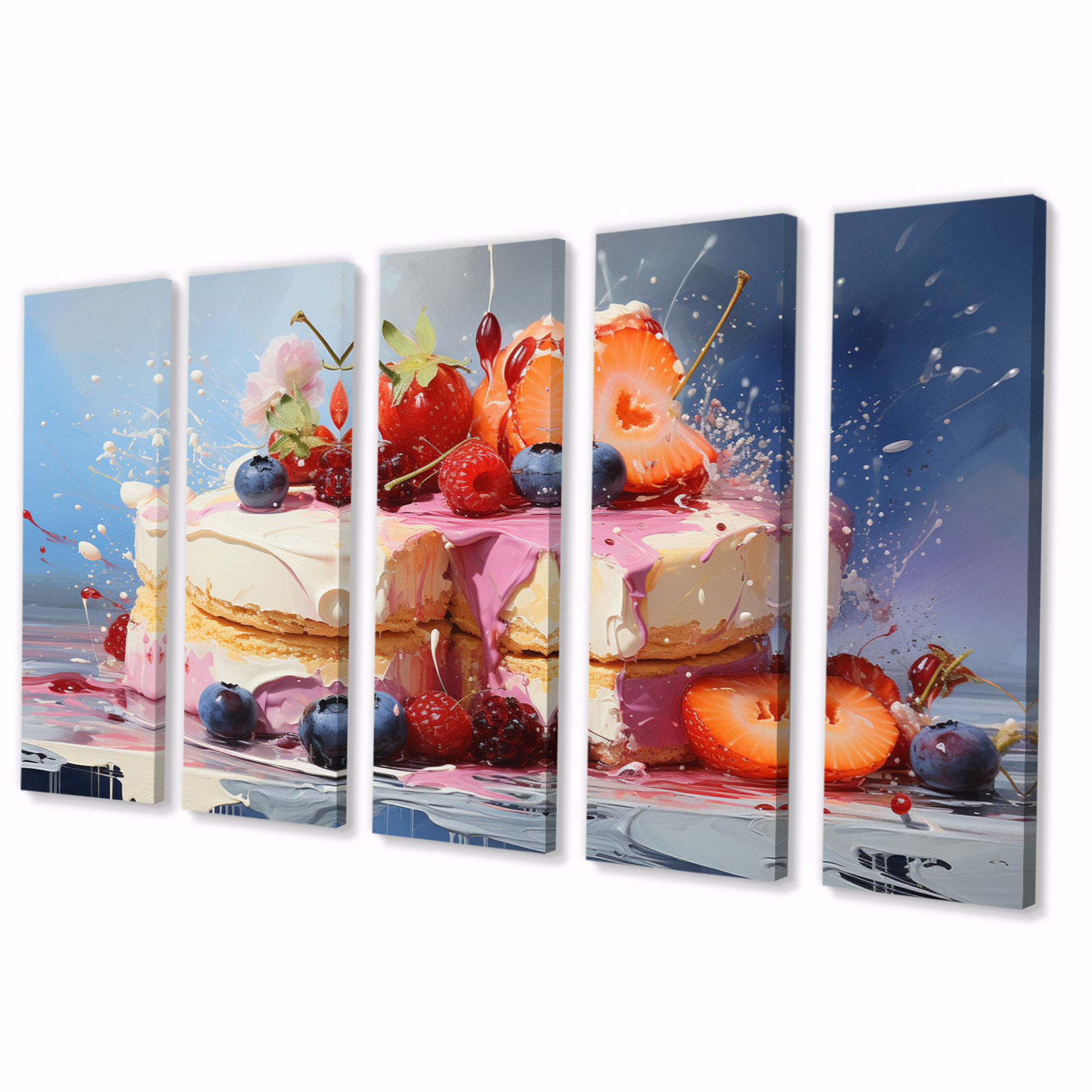 Ebern Designs Dessert Food Popart I - Food & Beverage Wall Art Print ...