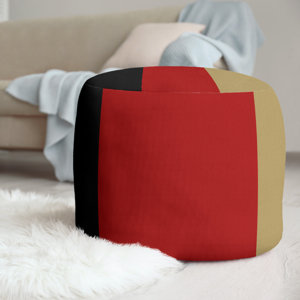 Bless international Tennessee Football Upholstered Ottoman | Wayfair
