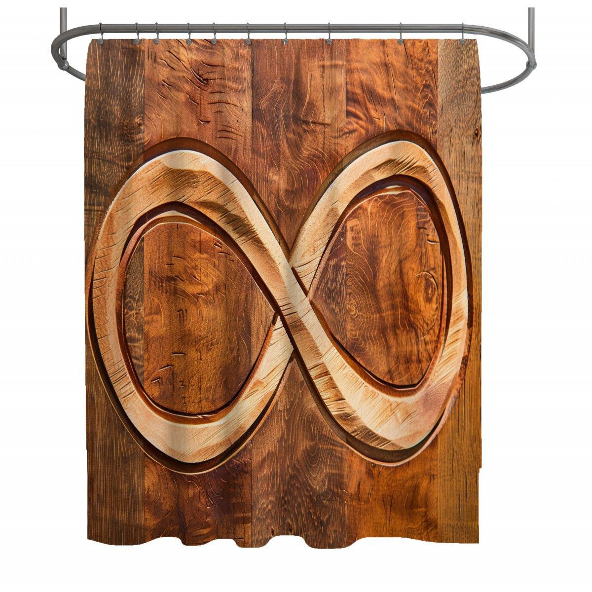 VisionDecor Geometric Cool Patterns Infinity Symbol Shower Curtain ...