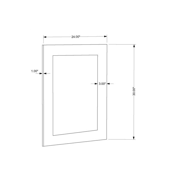 Hokku Designs Annaleise Wood And Bone Rectangular Mirror | Wayfair
