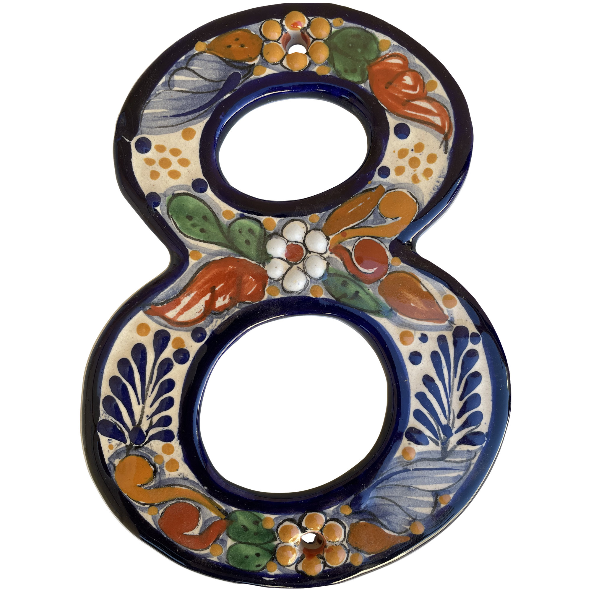 Fine Crafts Imports Mexican Majolica Santa Fe Tile Address House Number ...