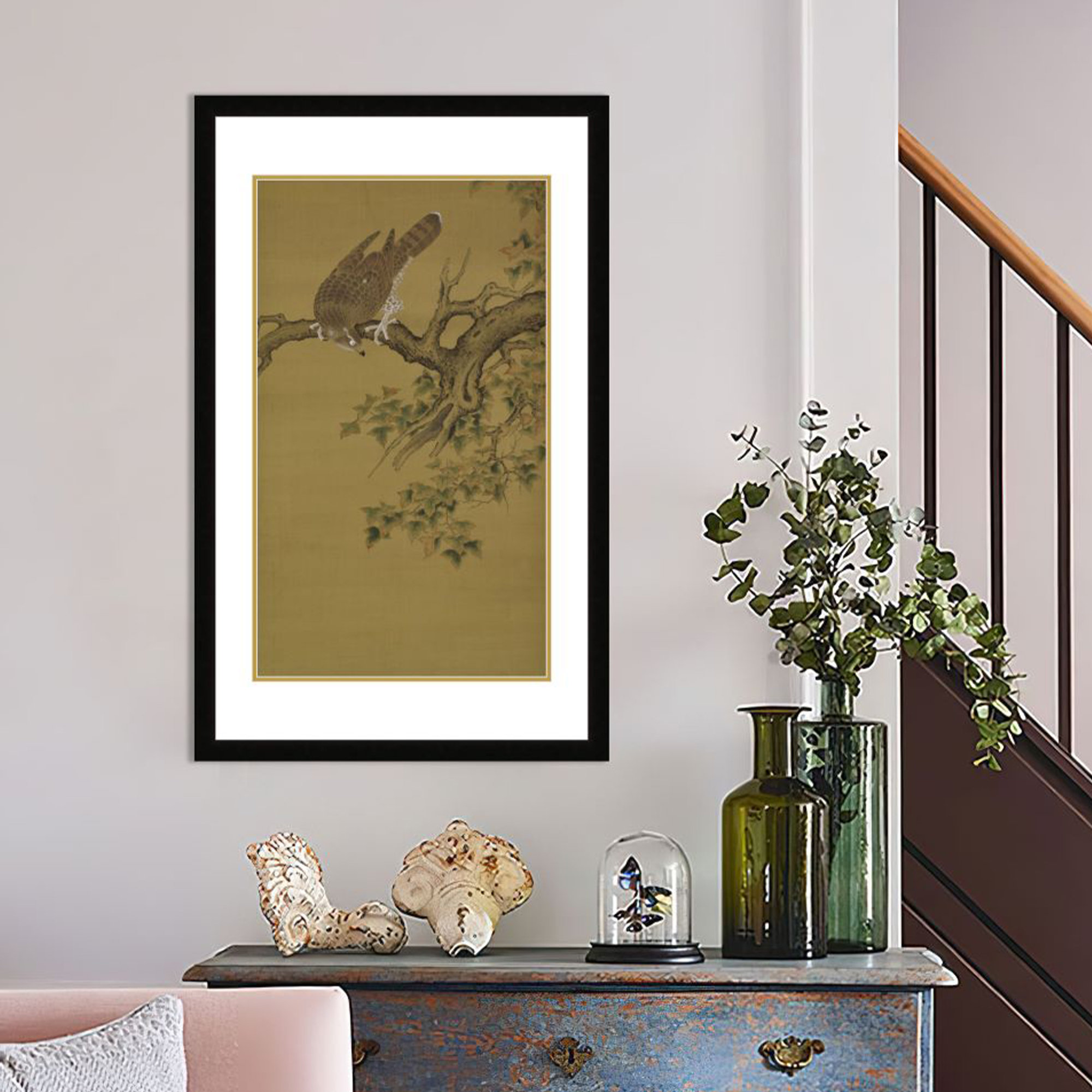 Luminance Arts Xiu Yitang An Eagle on the Maple - Single Picture Frame ...