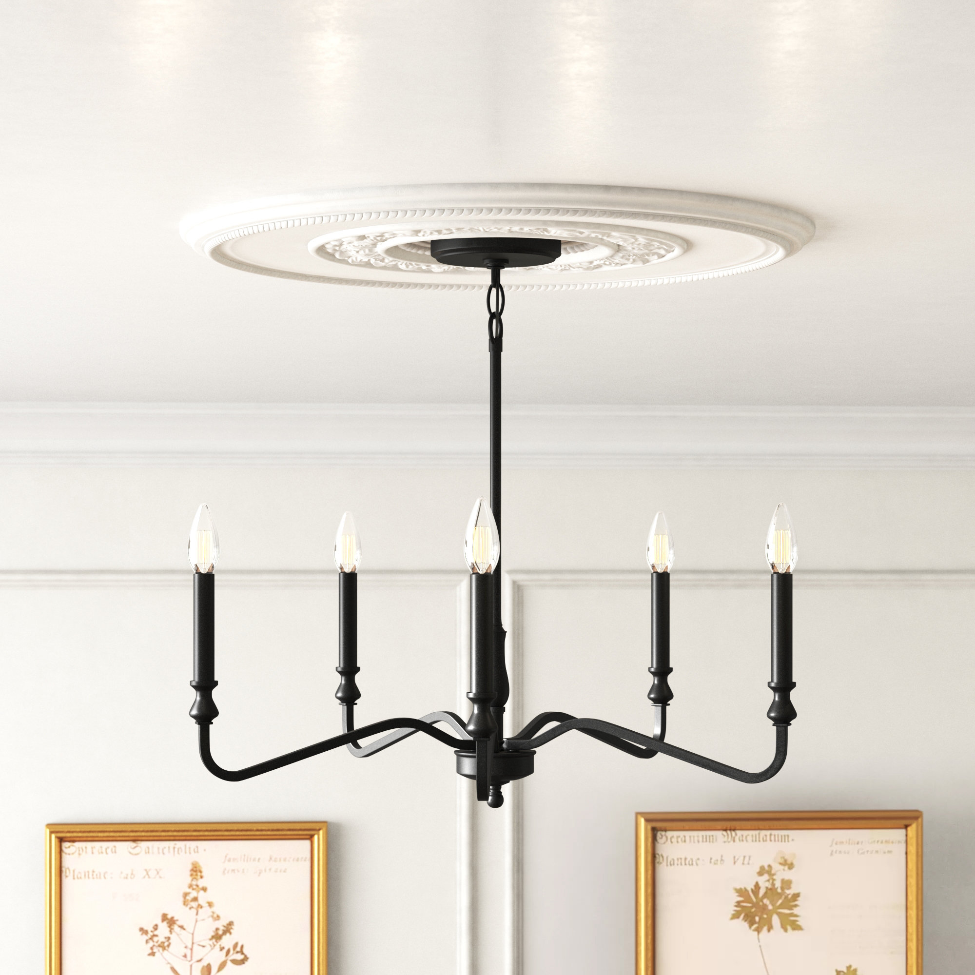 Kelly Clarkson Home Montreuil 5 - Light Candle Style Classic Chandelier ...