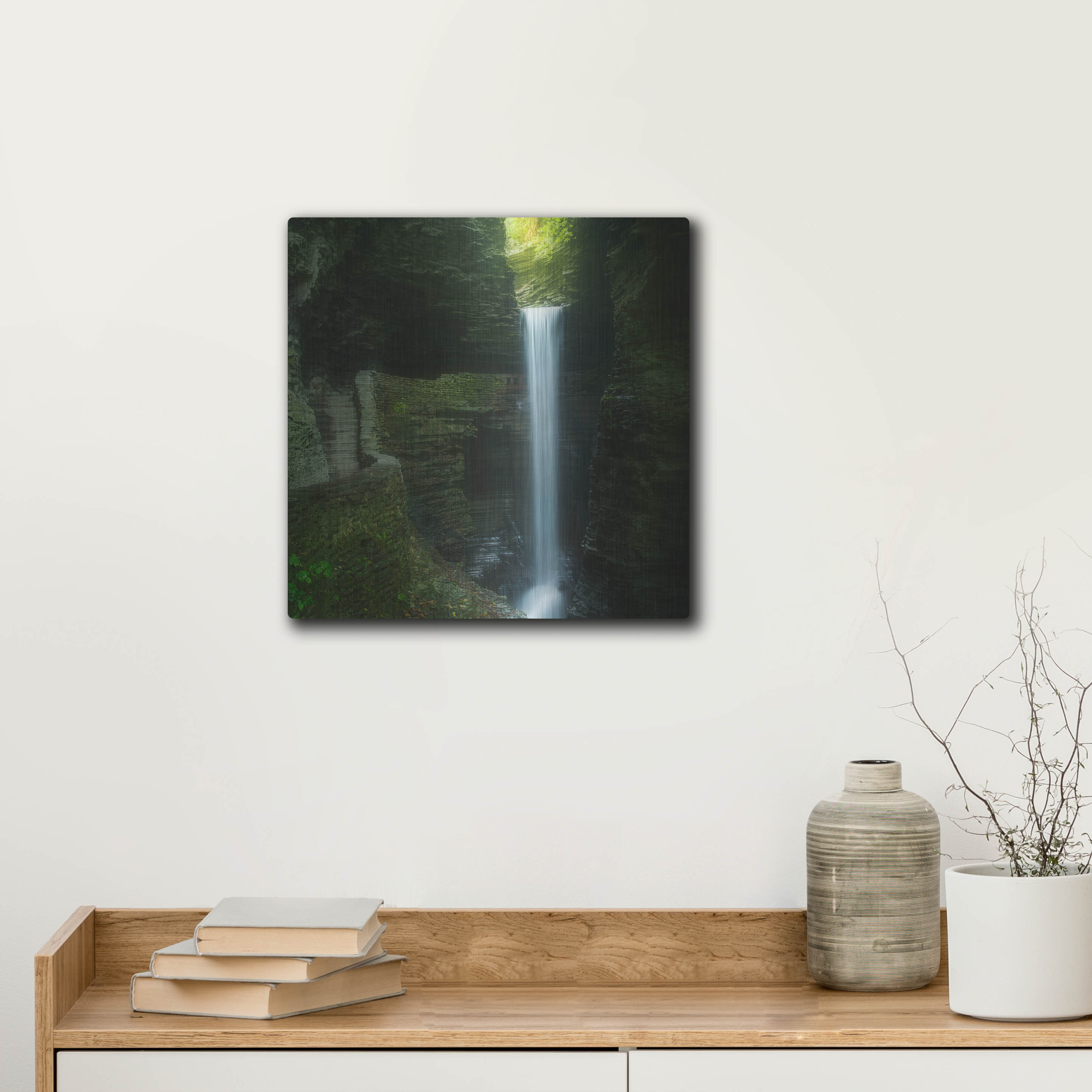 Winston Porter 'Cavern Cascade' by Patrick Zephyr Metal Wall Art | Wayfair