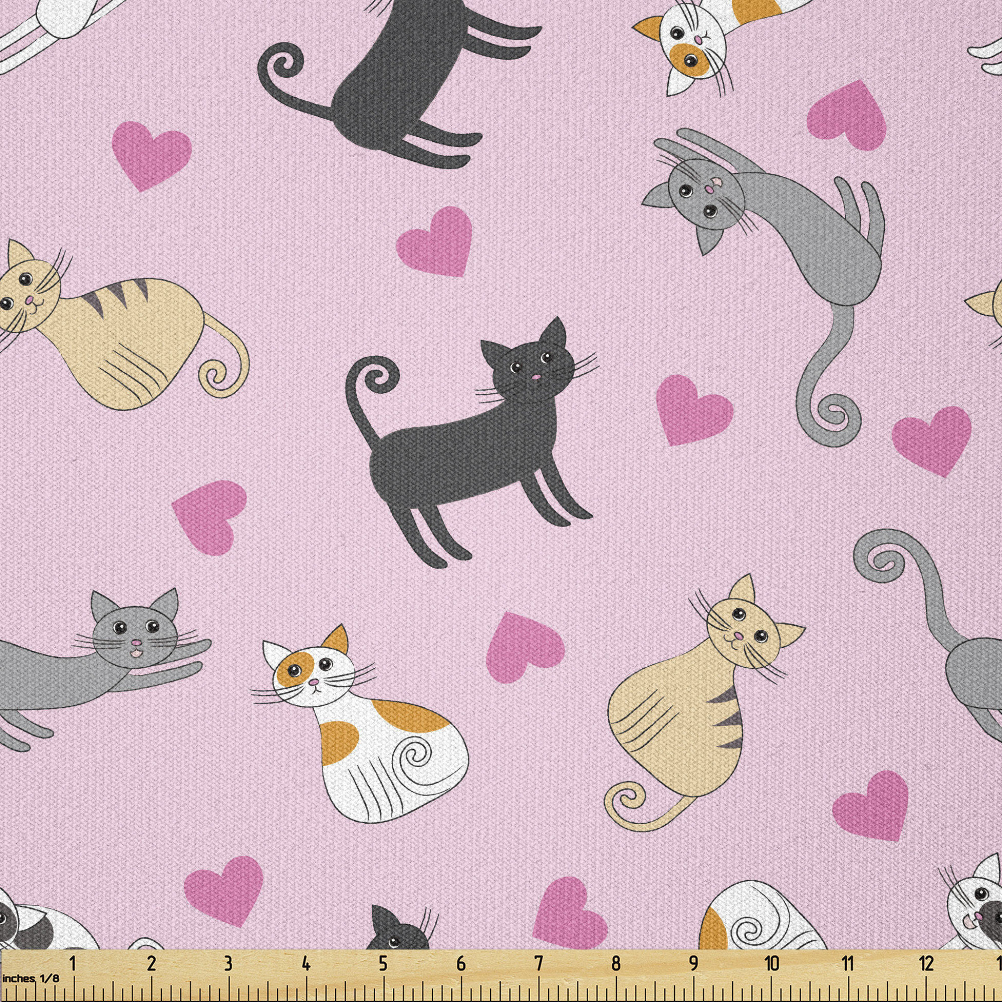 East Urban Home Desere Cats in Colourful Design Multi-Purpose Fabric ...