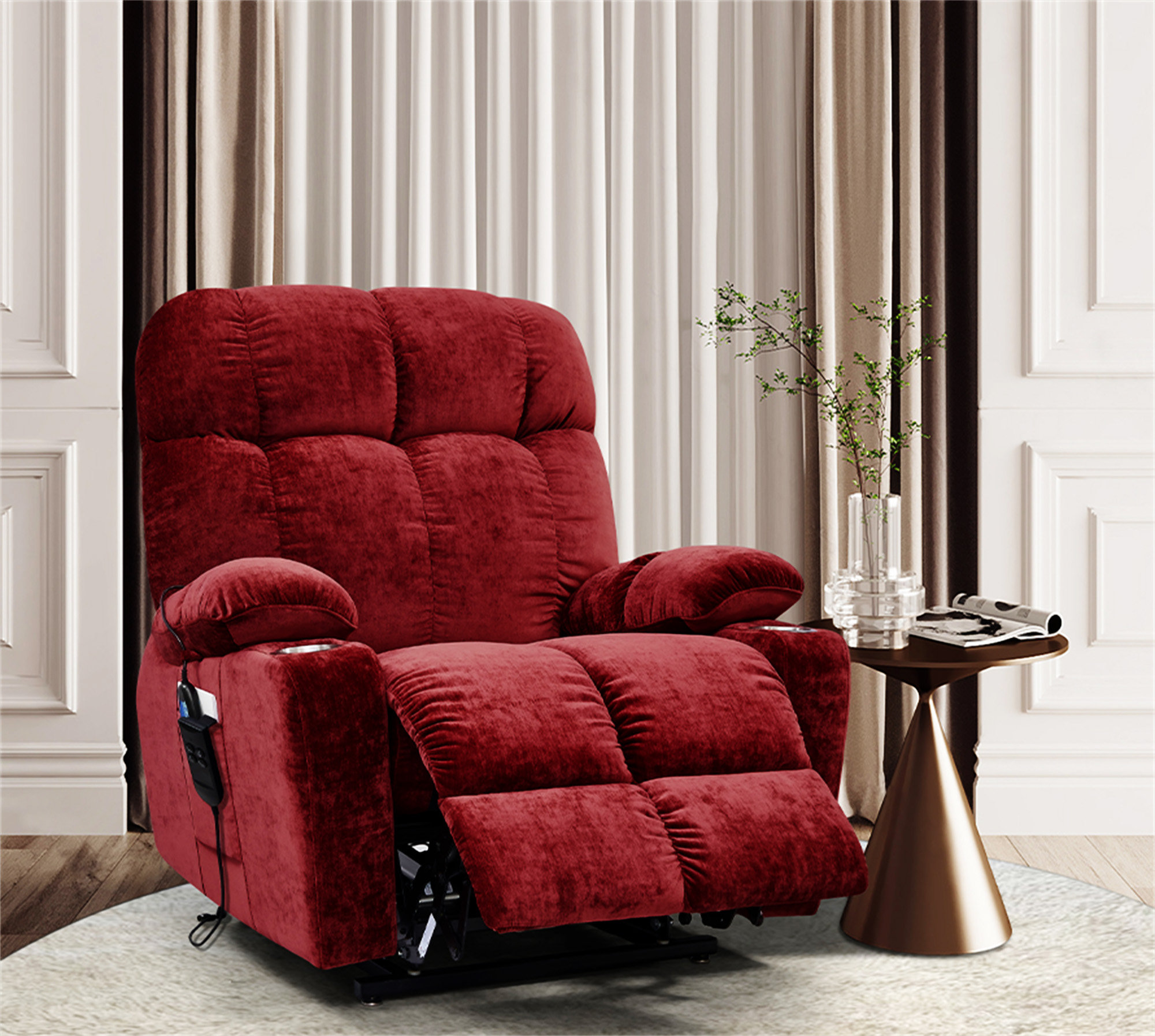 Latitude Run® Liyasi Dual OKIN Motor Power Lift Recliner Chair For ...