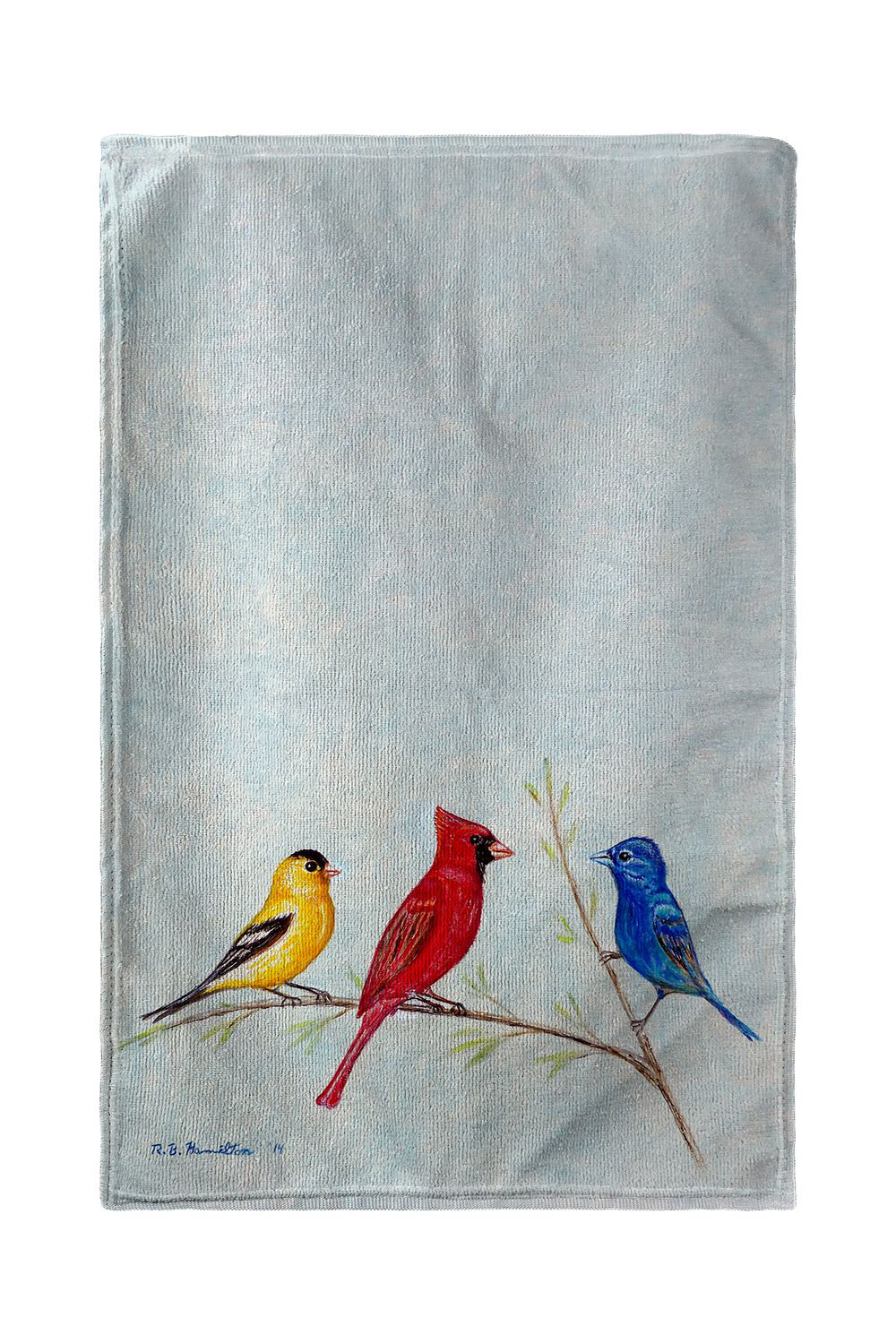 August Grove® Three Birds Kitchen Towel | Wayfair