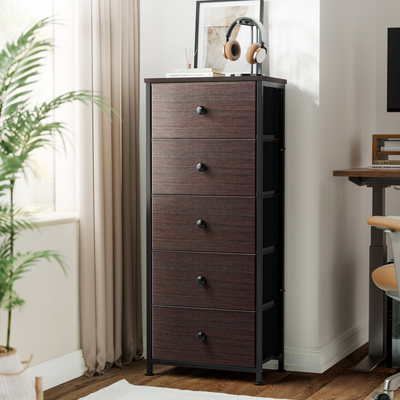 Ebern Designs Ojaswi 5-Drawer Dresser, Chest of drawers, Bedroom ...