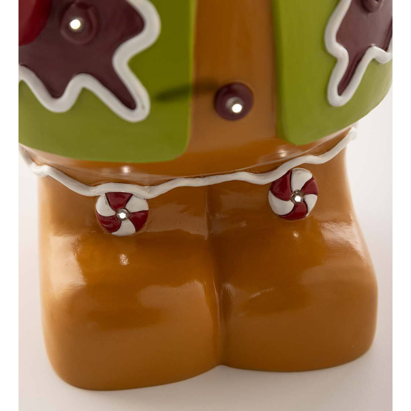 Plow & Hearth Lighted Gingerbread Boy Shorty Statue & Reviews | Wayfair