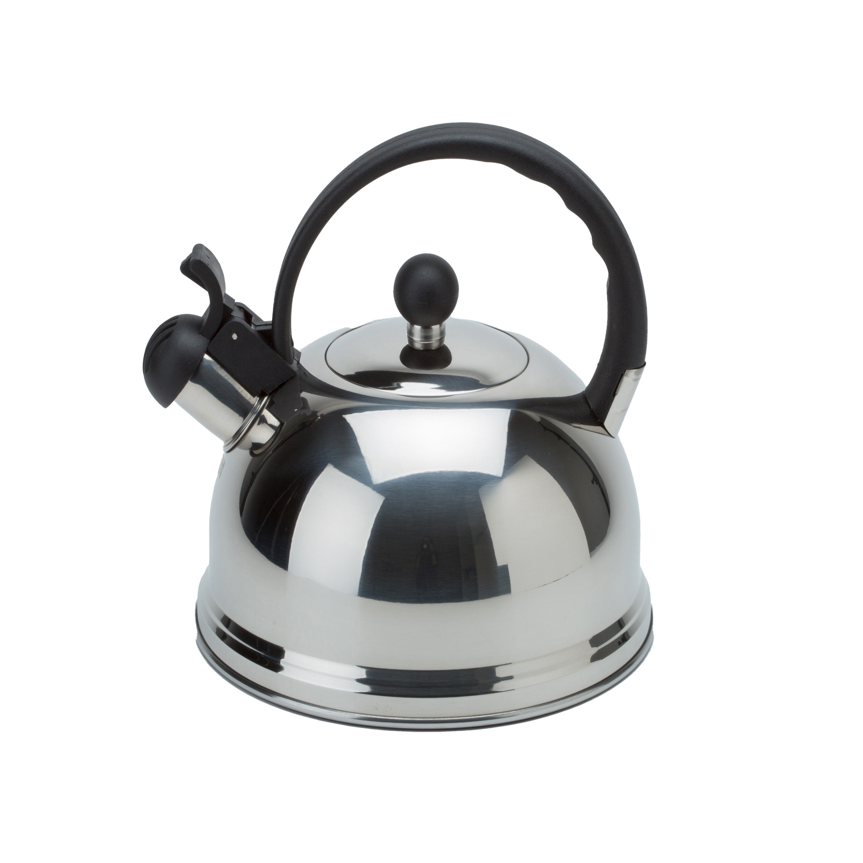 Kitchen Details 2.6 qt. Stainless Steel Whistling Stovetop Kettle ...