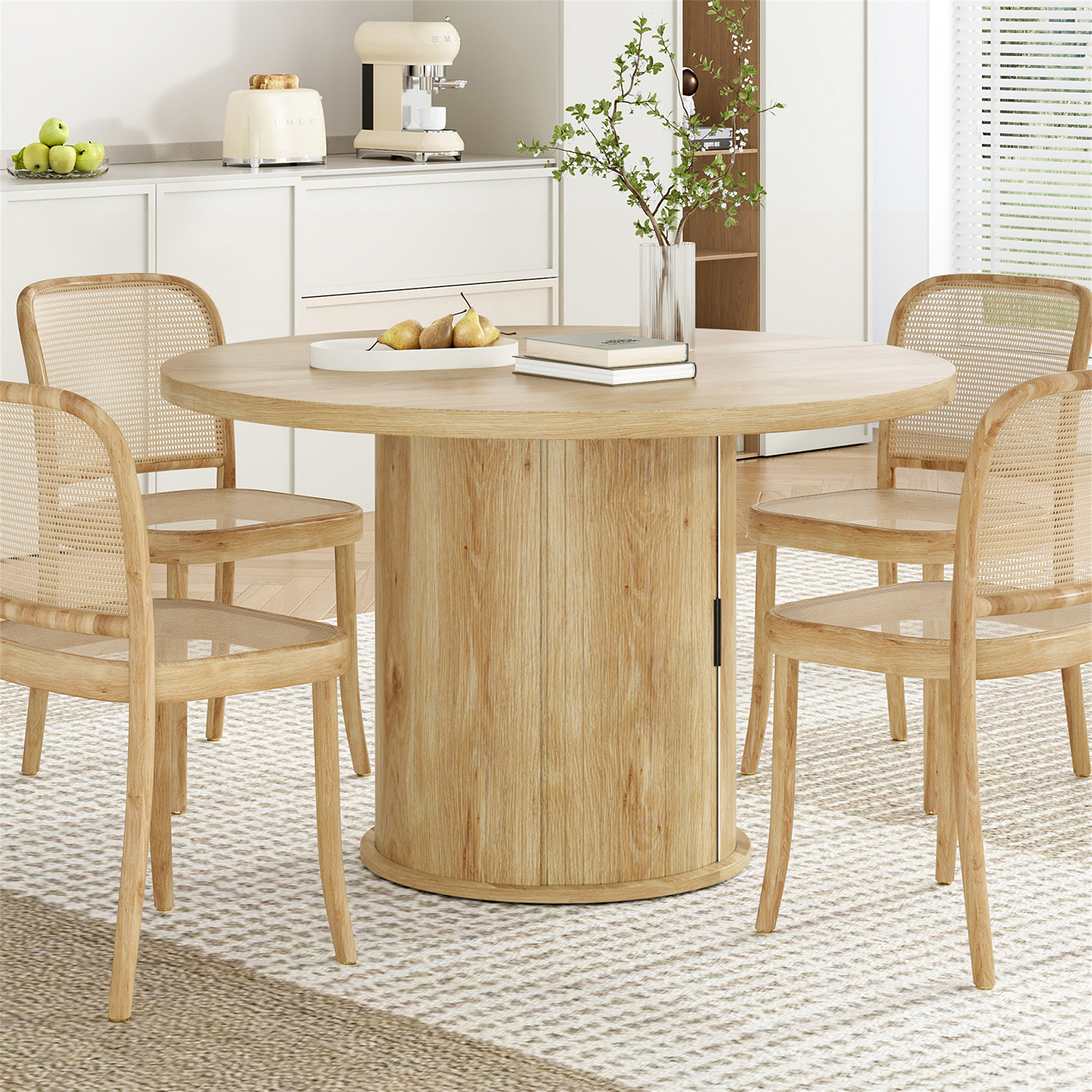 Latitude Run® 43" Round Dining Table For 4 People | Wayfair