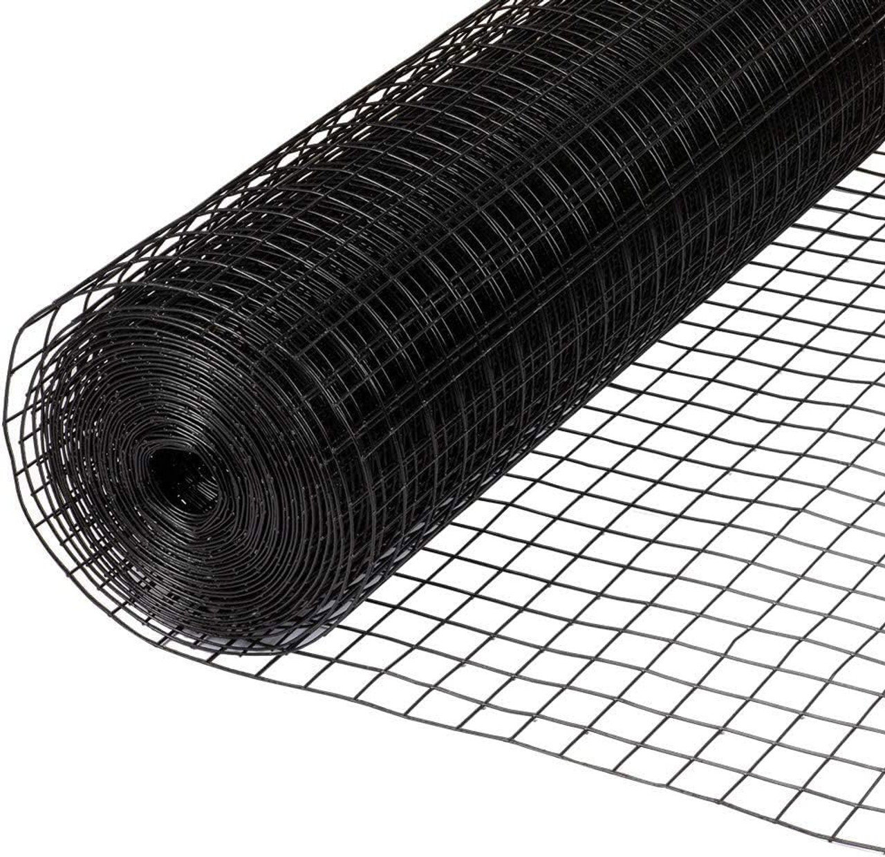 Fencer Wire 16 Gauge Black Vinyl Coated Welded Wire with Mesh Size 1.5 ...