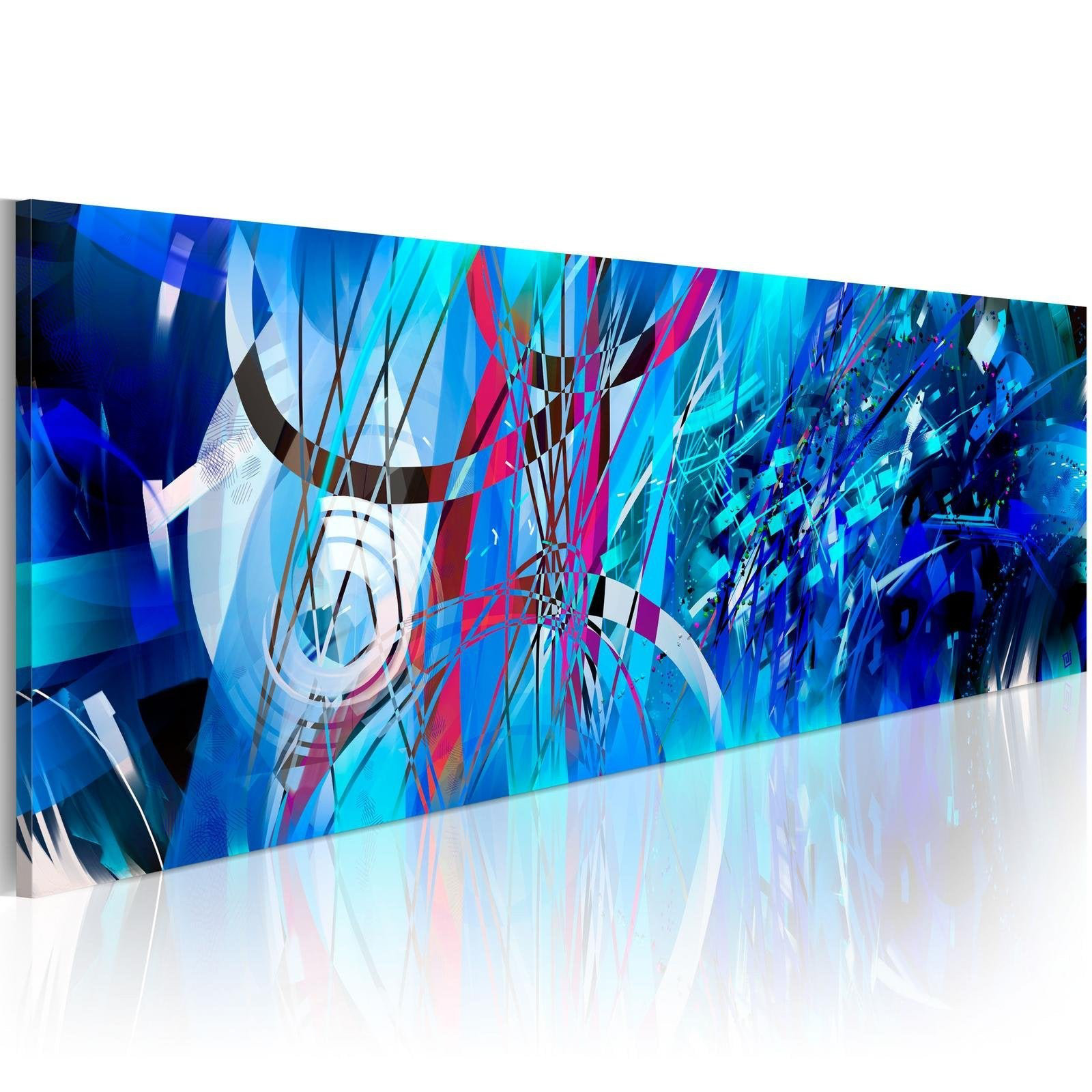 Brayden Studio® Turquoise Rain - Wrapped Canvas Graphic Art | Wayfair