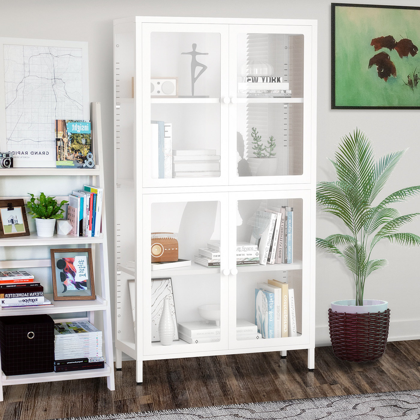 Latitude Run® Javine Curio Cabinet | Wayfair