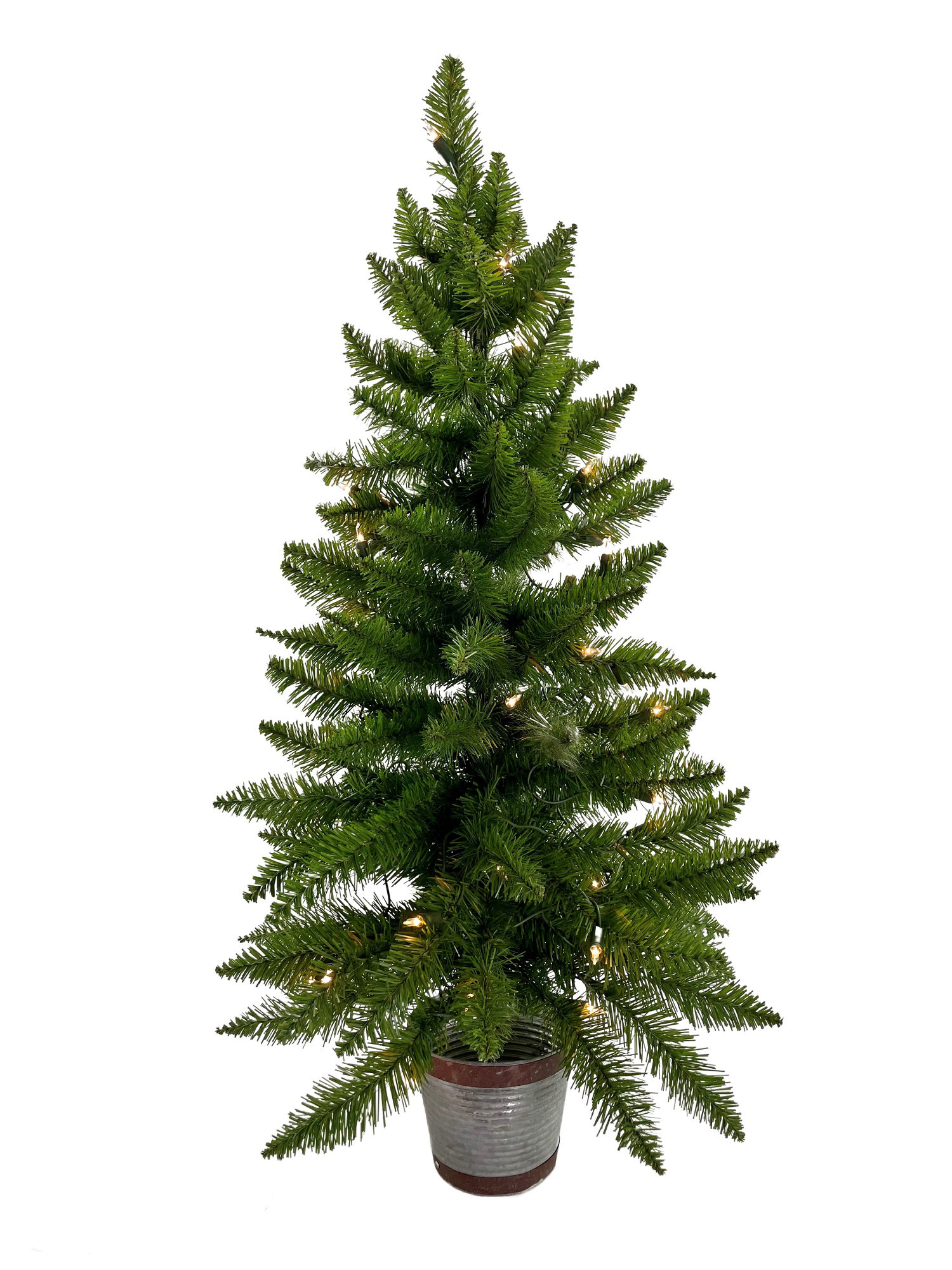 The Holiday Aisle® 36' Lighted Artificial Pine Christmas Tree | Wayfair