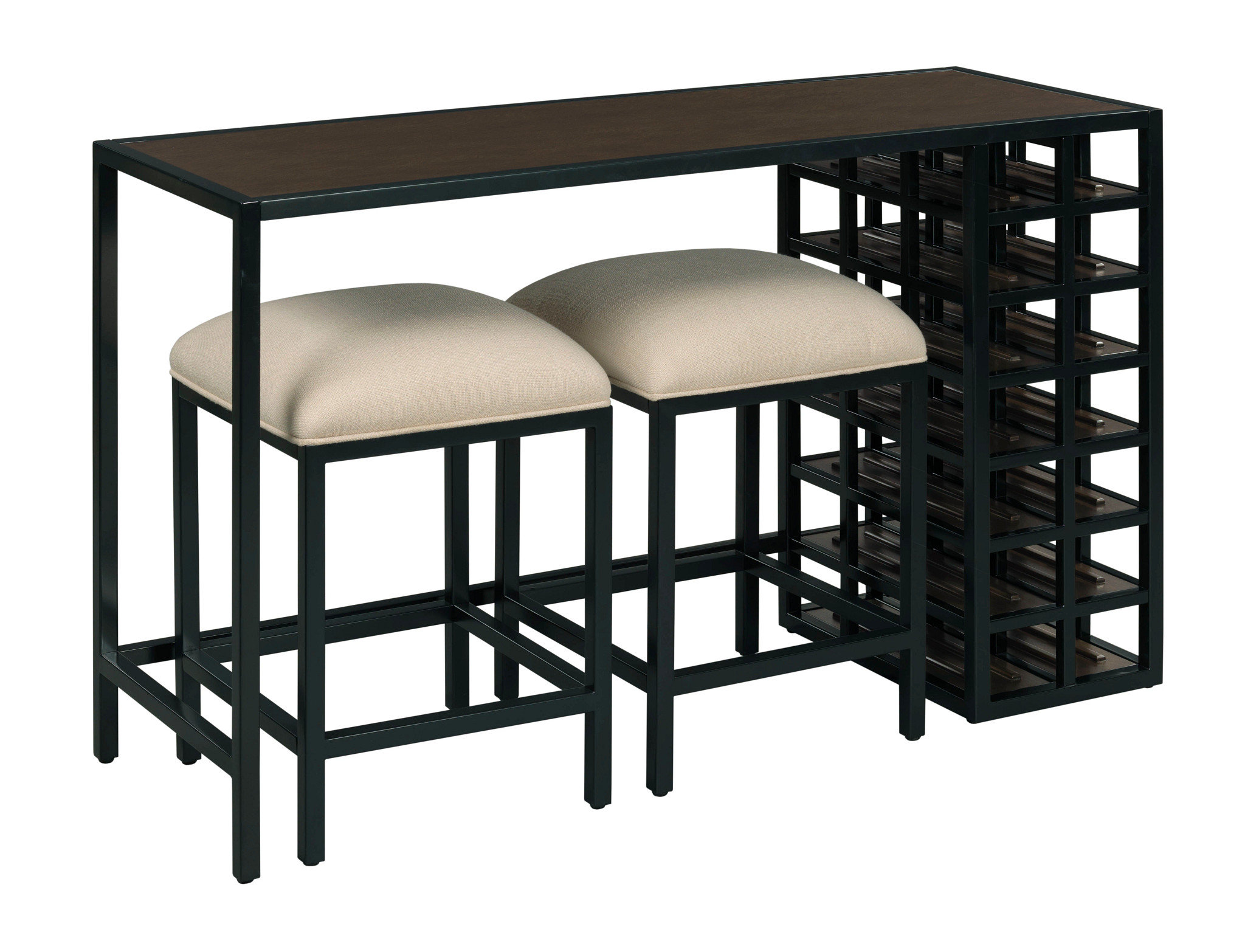 Wade Logan® Vivanco 60" Console Table and Stool Set | Wayfair