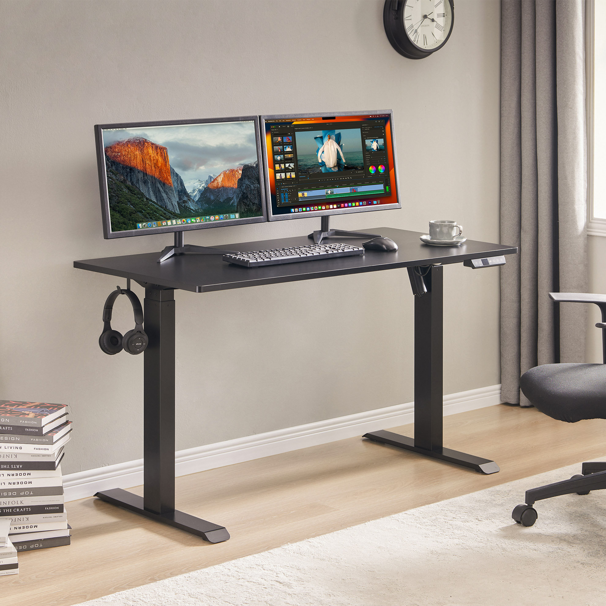 Ivy Bronx Electric Standing Desk, Adjustable Height Stand Up Desk ...