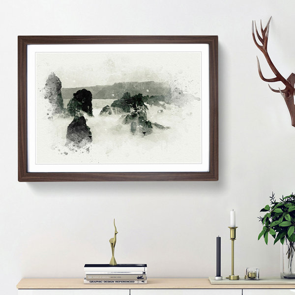 East Urban Home The Kula Hawaii Coastline in Abstract - Picture Frame ...