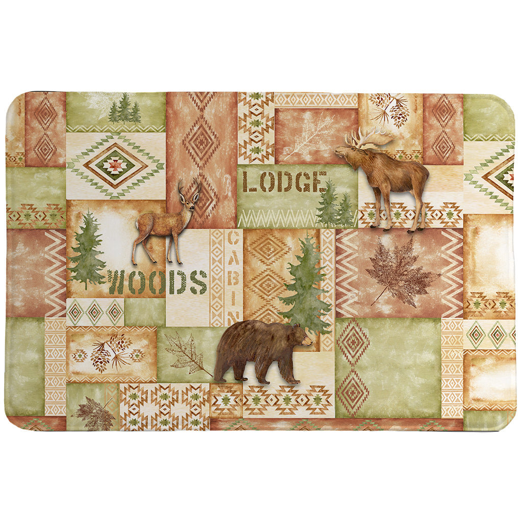 Millwood Pines Gesine Trail Ridge Rust Memory Foam Rug | Wayfair