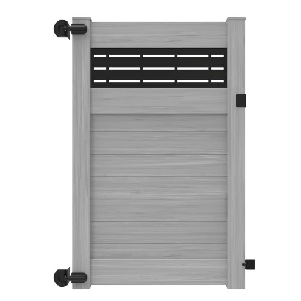 Barrette Outdoor Living Horizontal Fence Boardwalk Driftwood Vinyl ...