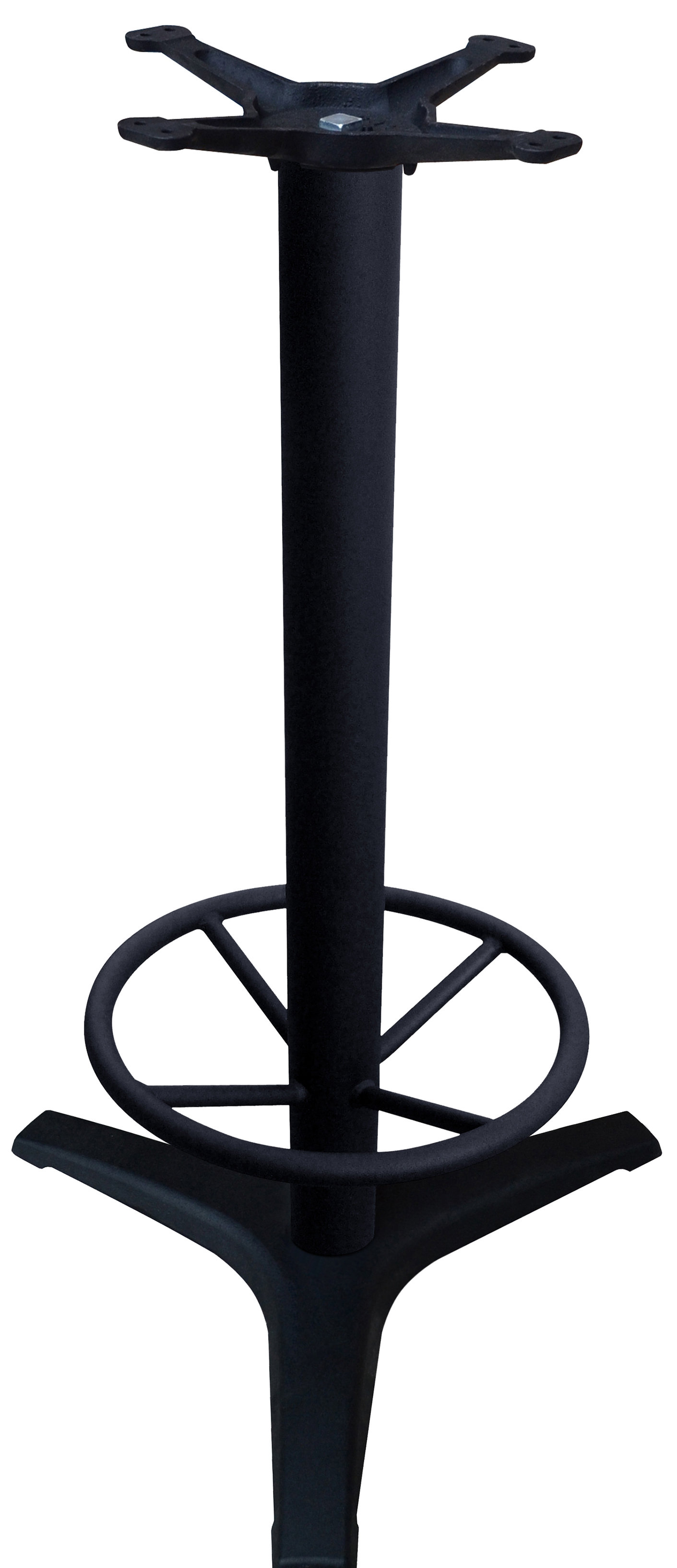 JI Bases 27" 3 Prong Cast Iron Bar Height Pedestal Table Base with ...