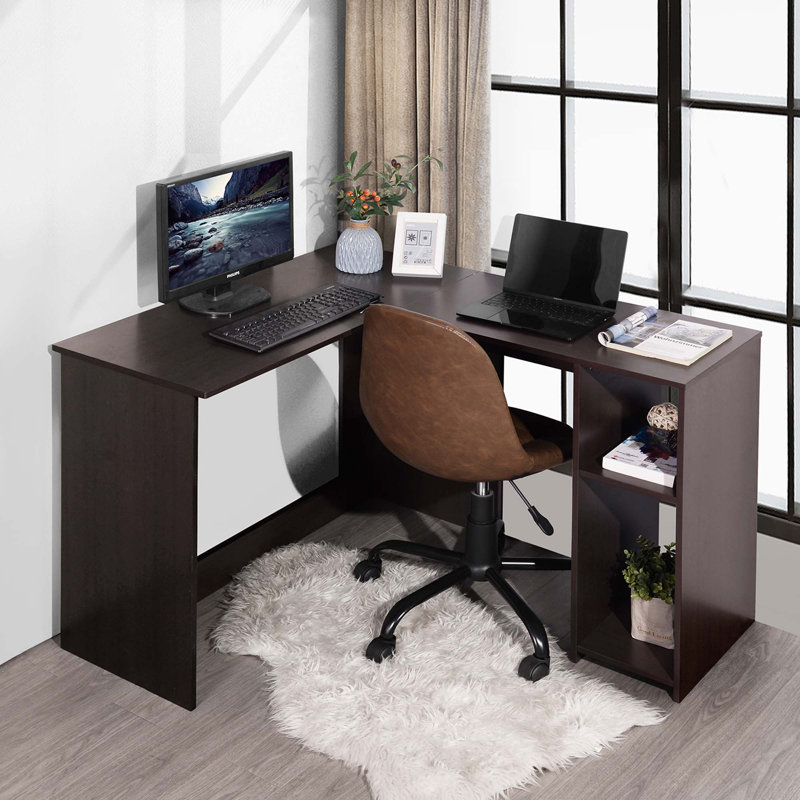 Ebern Designs 39.4'' W L-Shaped Executive Desk | Wayfair