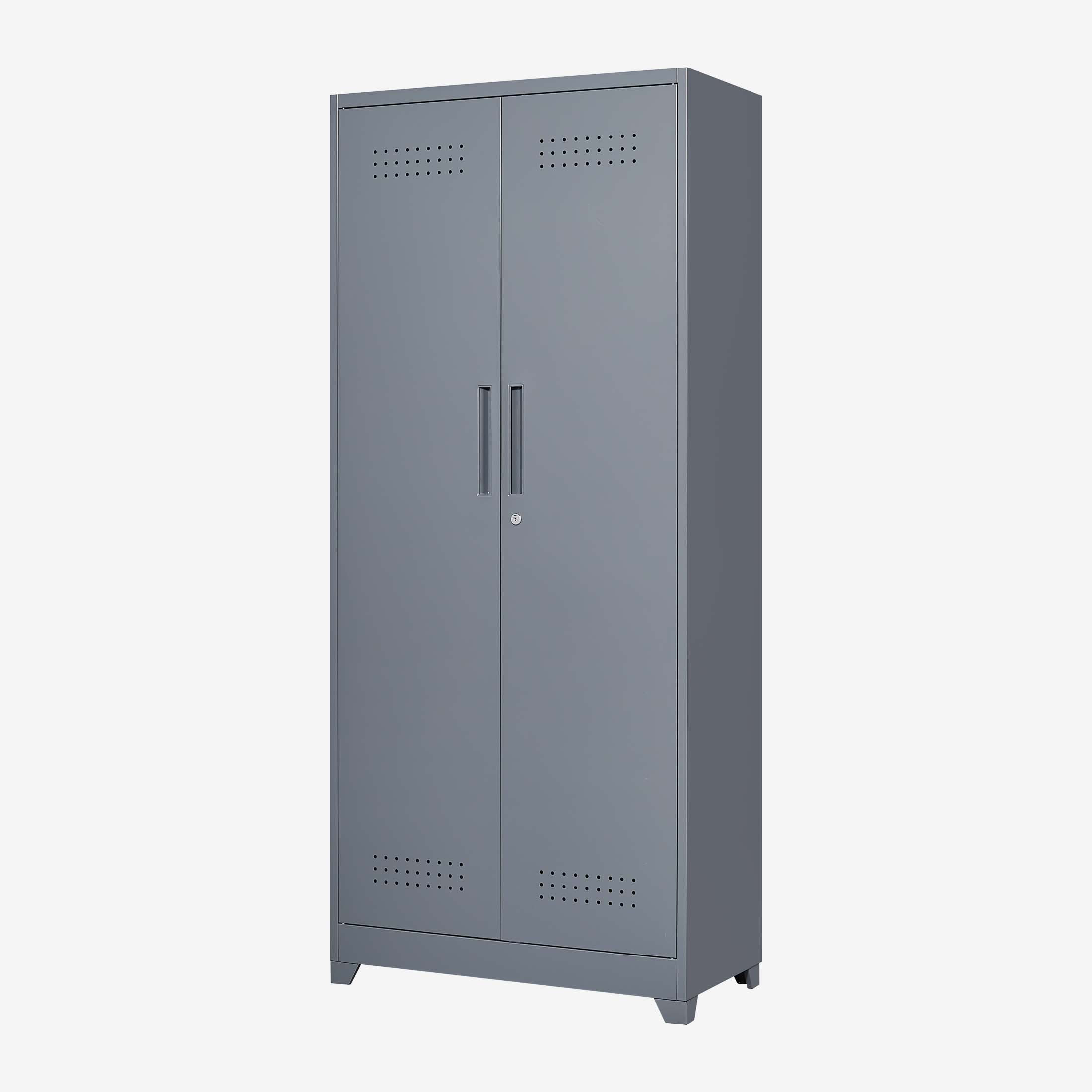 Latitude Run® Metal Storage Cabinets, Cleaning Tool Cabinet with ...