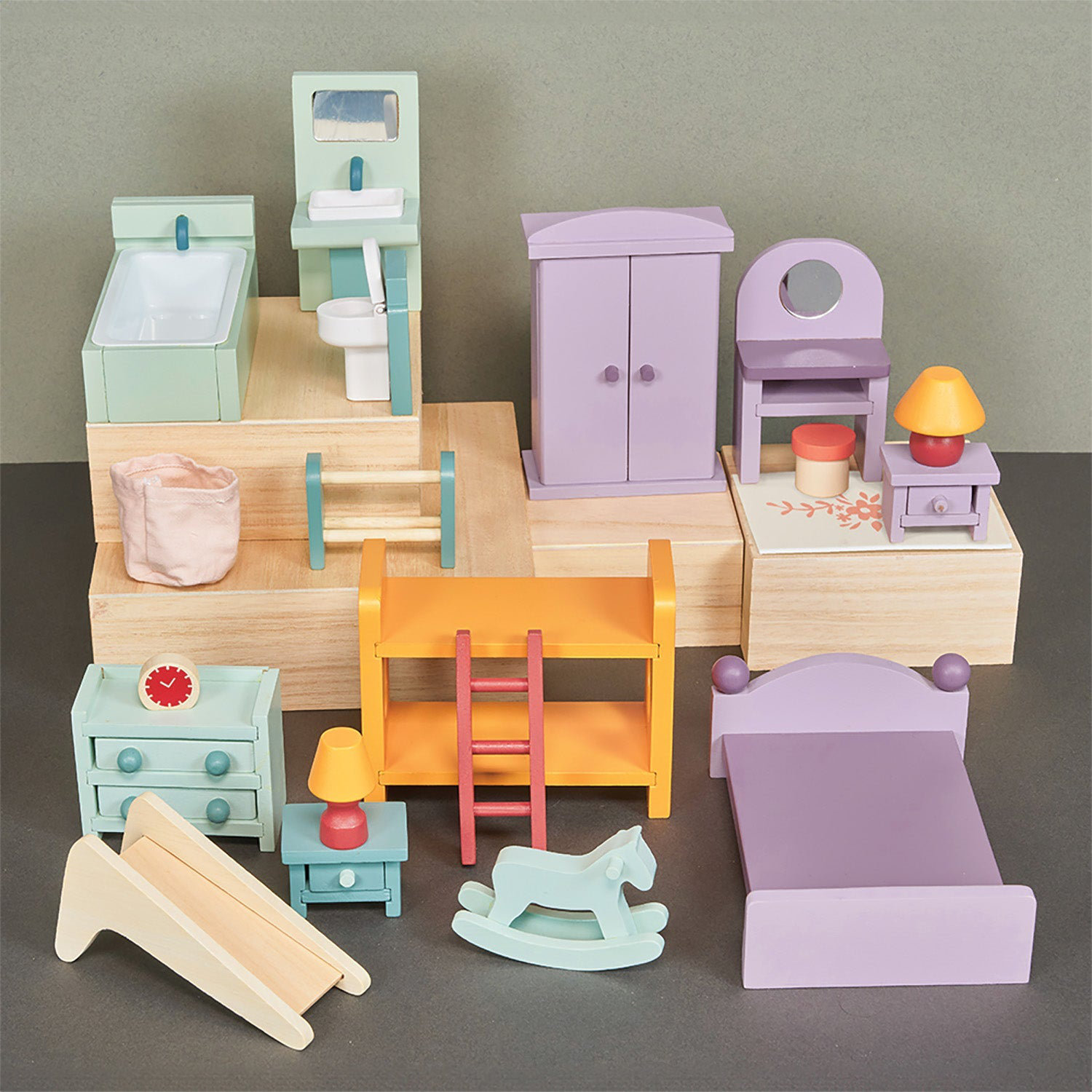 Mentari Toys Dollhouse Upstairs Furniture Bundle - Wayfair Canada