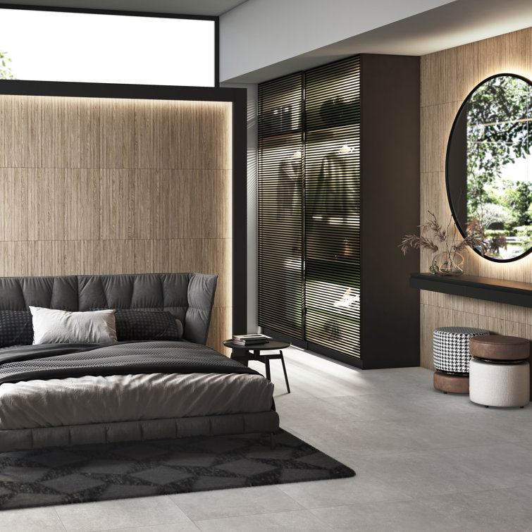 Merola Tile Woodstrip 11-3/4 In. X 23-1/2 In. Fluted Ceramic Wood Look ...