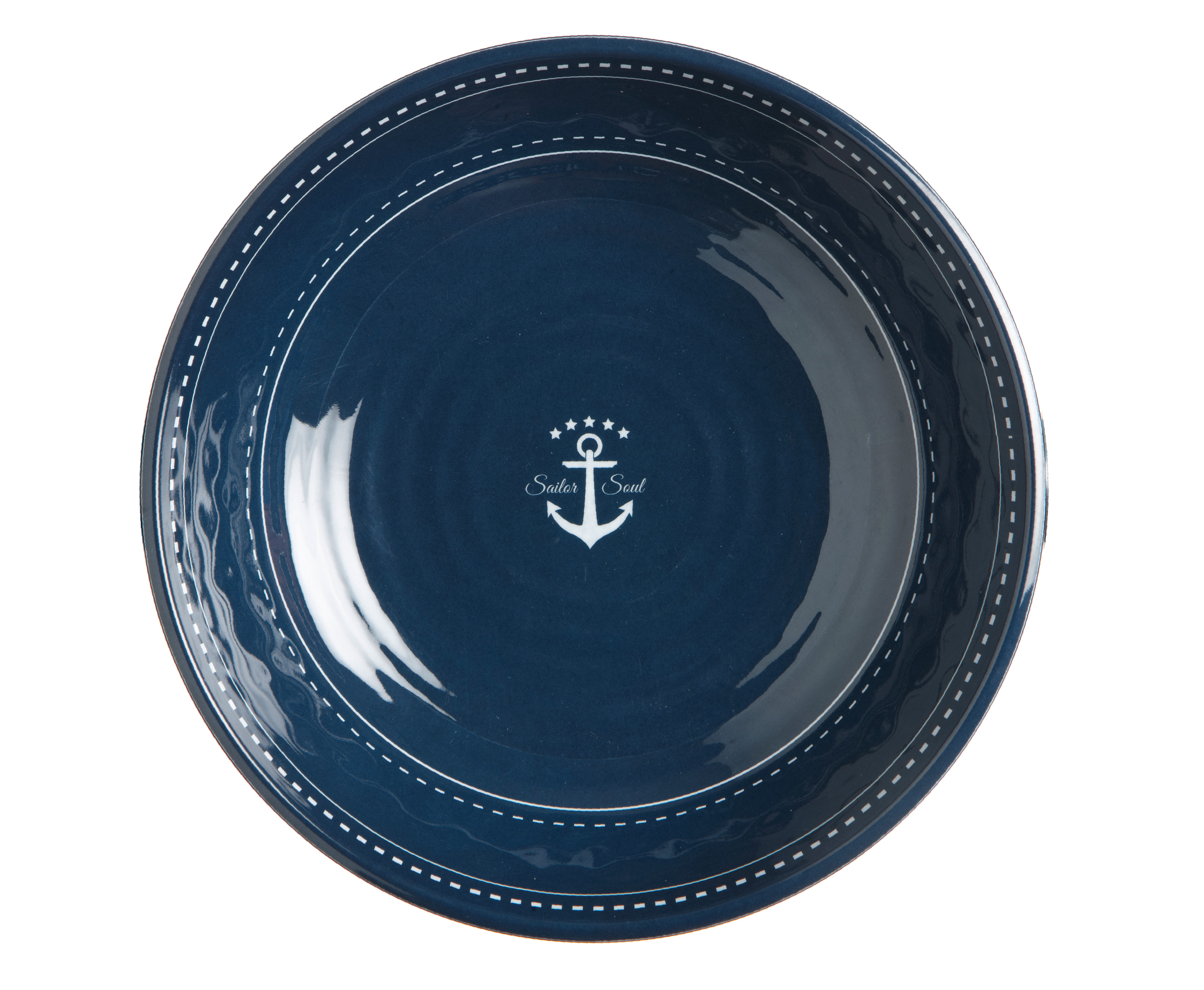 Madison Bay Trading Company 6 Piece Melamine Deep Plate Set - Sailor ...
