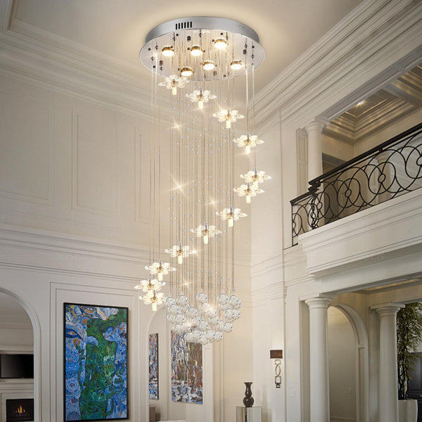 House of Hampton® Kacin 18 - Light Dimmable Tiered Chandelier - Wayfair ...